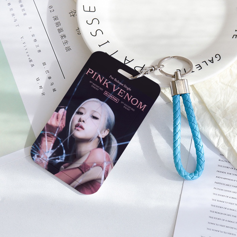 KPOP BLACKPINK PINK VENOM Tarjetero De Visita Lindo Push-pull Slide ...
