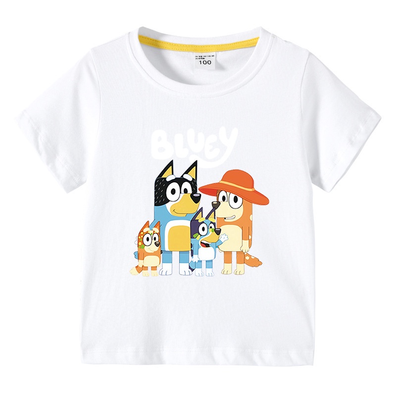 Bluey Bluey Bluey Ropa Para Niños Camiseta De Verano De Media Manga ...