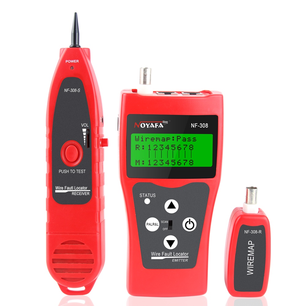 Noyafa NF-308-RED Line Finder Multifuncional Pantalla LCD Cable ... Noyafa NF-308-RED Line Finder Multifuncional Pantalla LCD Cable ...
