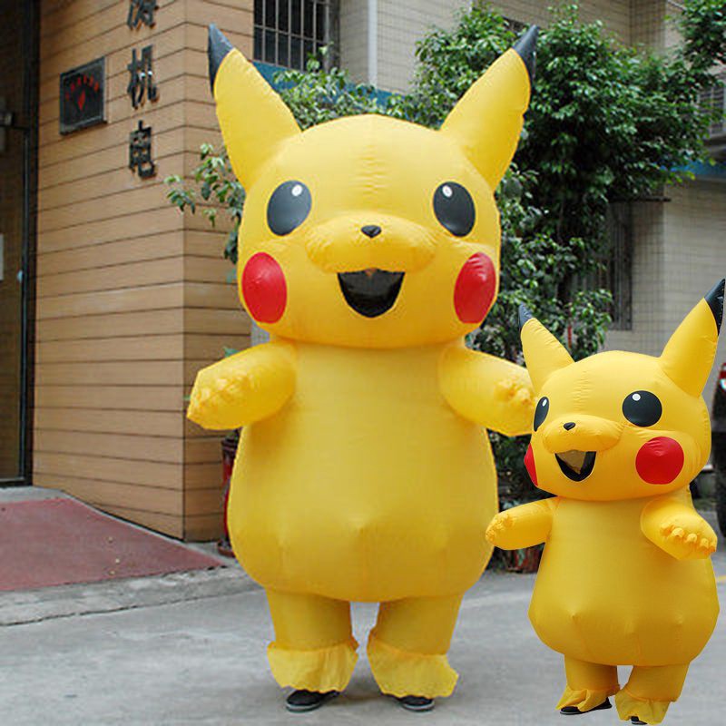 Nuevo Disfraz Inflable De Pokemon Pikachu Traje De Niños Fiesta Cosplay ...