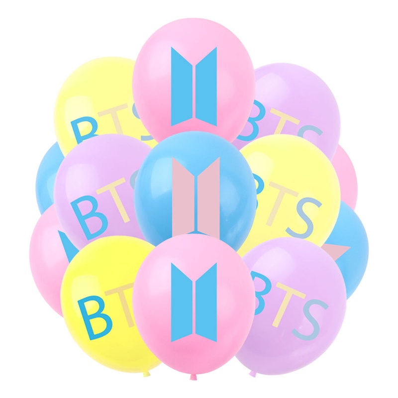 BTS Globos , 12 " Tema De Látex Globo Para Niños Baby Shower Fiesta De ...