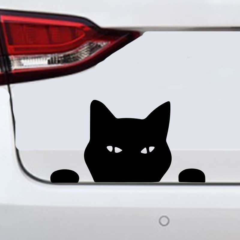 Gato Mascota Peeping Stickers Coche Cuerpo Parachoques Impermeable ...