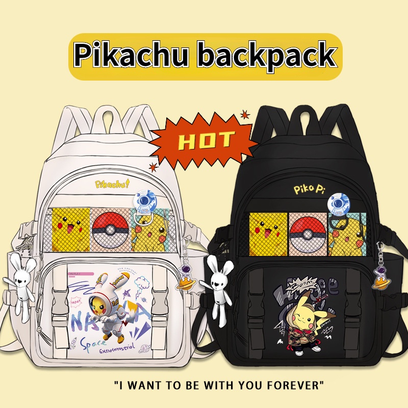 Pikachu Mochila Escolar De Anime De Dibujos Animados Pokémon Gran ...