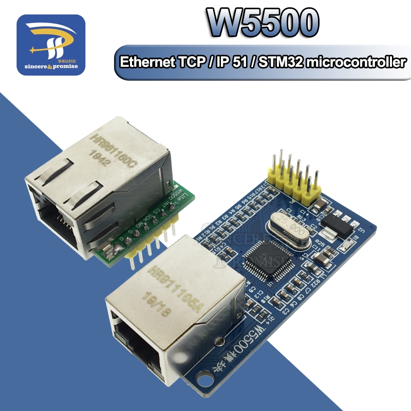Electrónica Inteligente USR-ES1 SPI A LAN W5500 Módulo De Red Ethernet hardware TCP/IP 51/STM32 ...