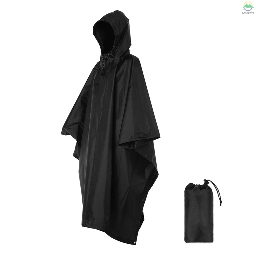 Poncho De Lluvia Impermeable 3 En 1 Capa Ligera Manta De Picnic Refugio ...
