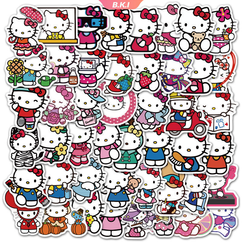 50/100/500 Sanrio HelloKitty Melody Kuromi Cinnamoroll Sticker De Dibujos Animados | Shopee Chile