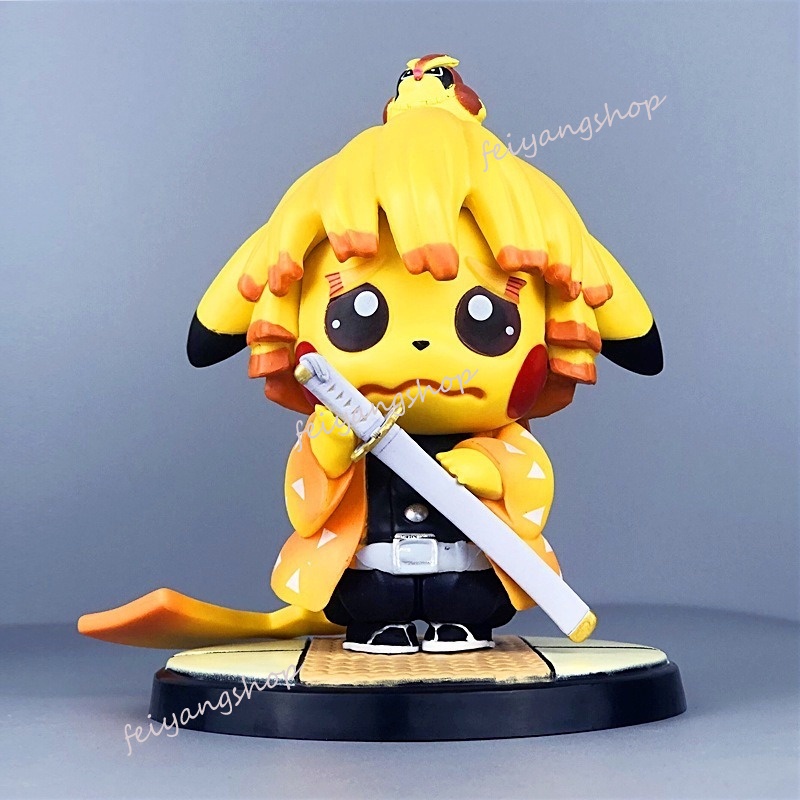 Demon Slayer Serie Pikachu Cos Kamado Nezuko Agatsuma Zenitsu Hashibira ...