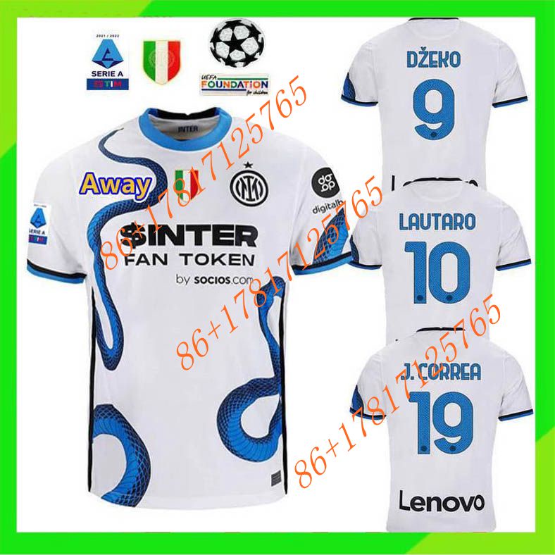 2021-22 Camiseta de visitante del Inter de Milán Camiseta de fútbol ...