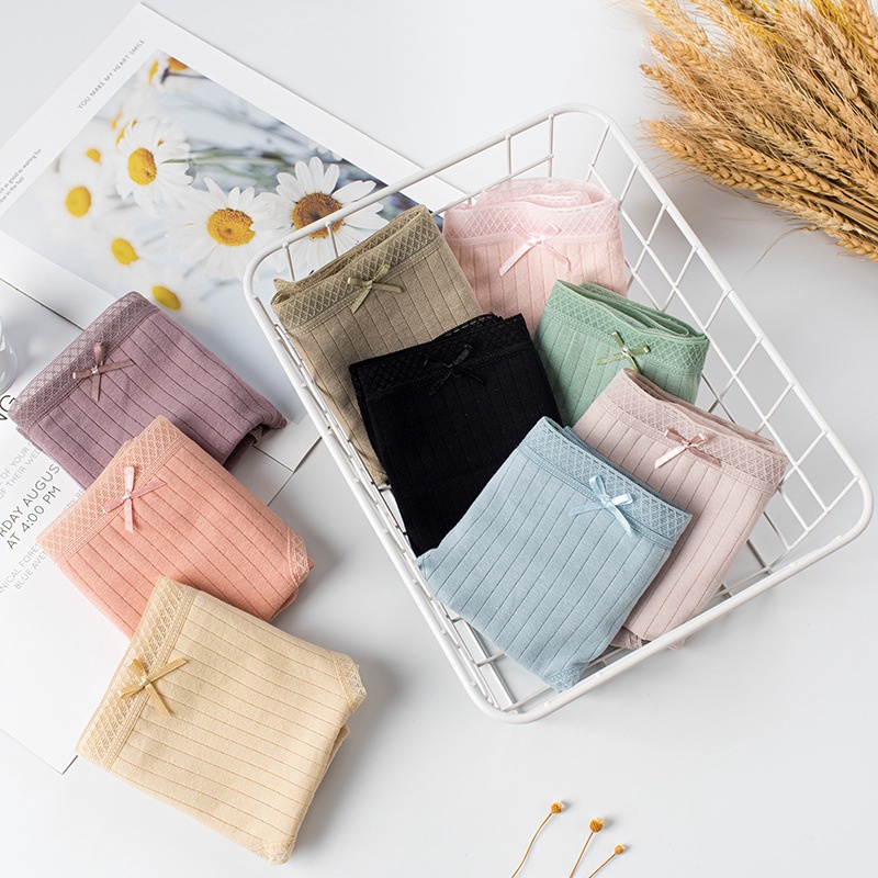 Pantaletas De algodón De Cintura media sin costuras/pantaletas/bragas ...