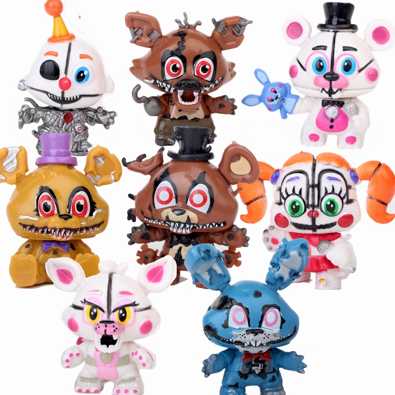 8 Piezas FNAF Dolls Five Nights at Freddy Figuras Circus Baby Ennard ...