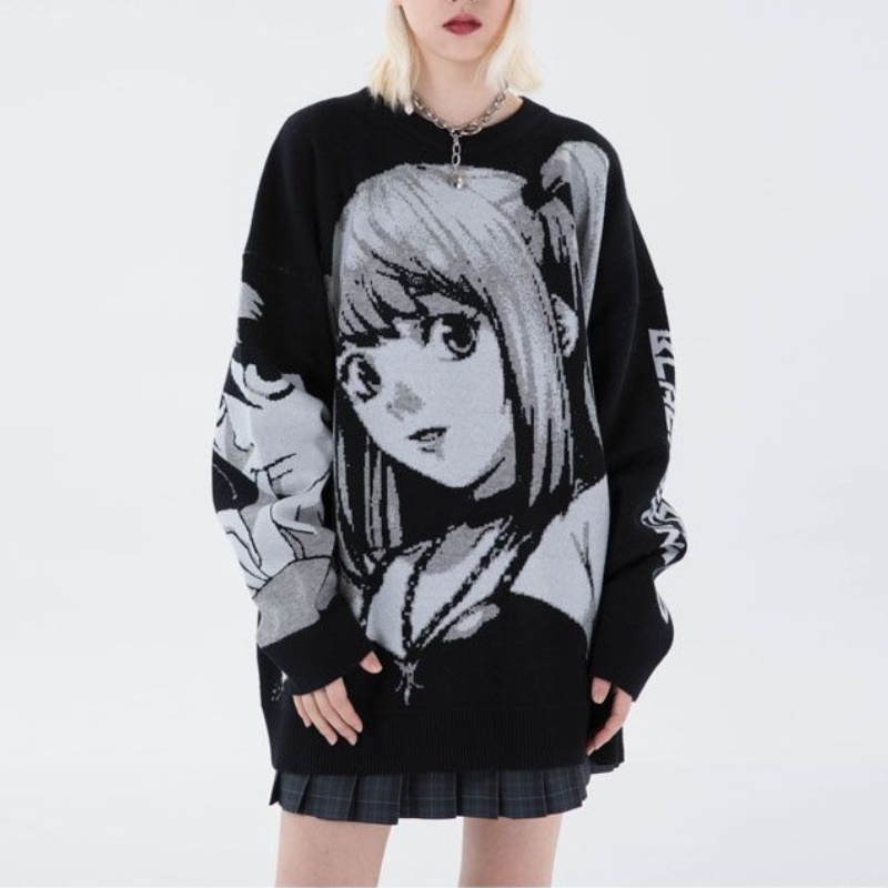Y2K Sudadera de Anime japonés Death Note para mujer, ropa de calle ...