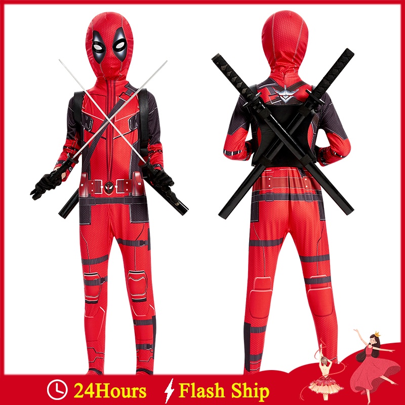 Marvel X-Men Deadpool Cosplay Disfraz De Niño De Los Hombres De ...