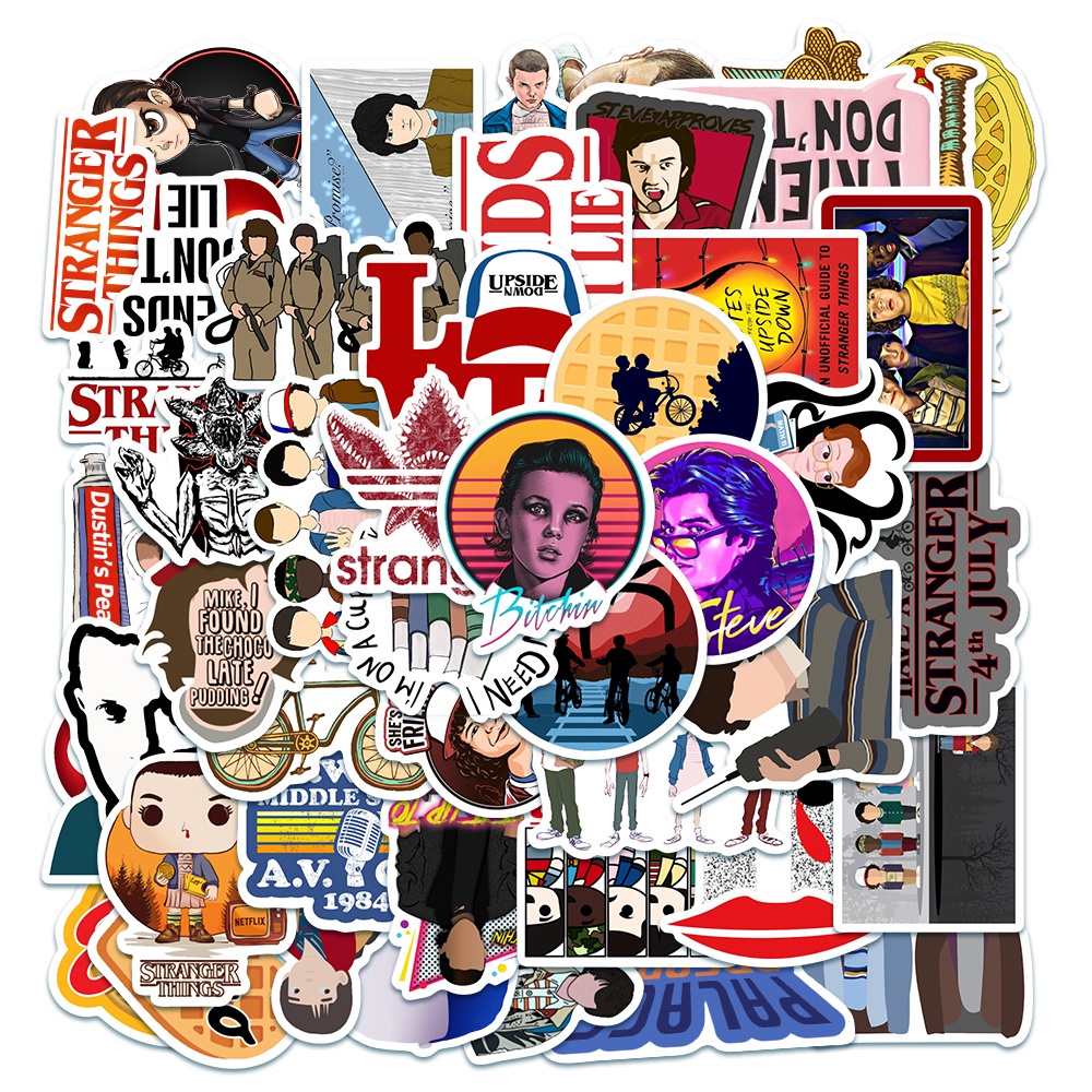50 sheets/set of stranger things theme series graffiti stickers ...
