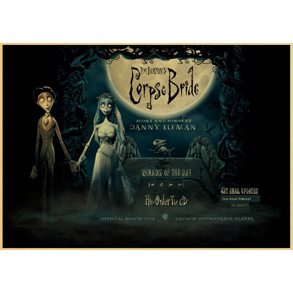 Tim Burton Movie posters The Corpse Bride Home/Bar Decoración Artesanía ...