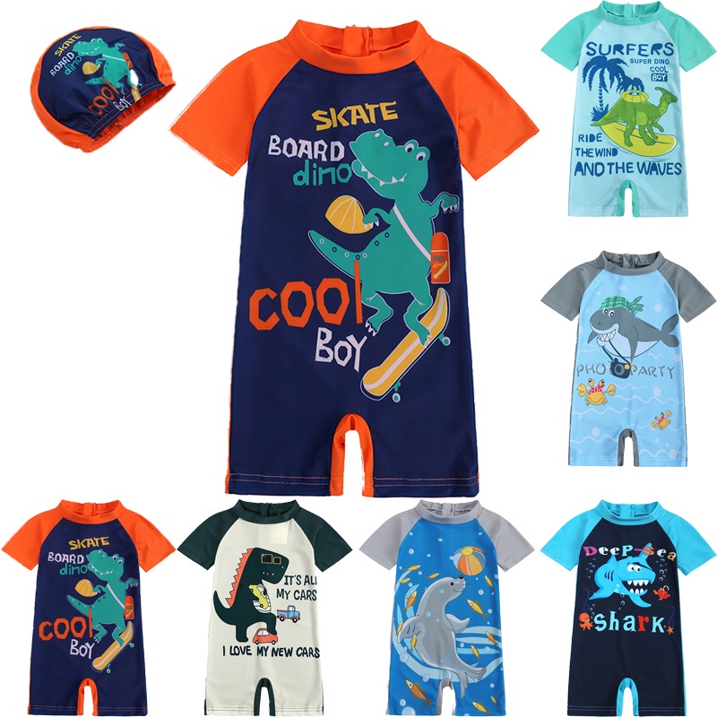 Nuevas Llegadas Bebé Dinosaurio Traje De Baño Niños Pequeños Ropa De Una Pieza Para Niña ...