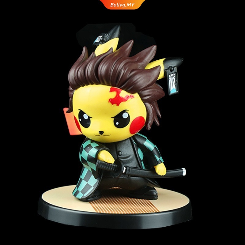 Anime Pikachu Cosplay Demon Slayer Kamado Tanjirou Nezuko Agatsuma ...