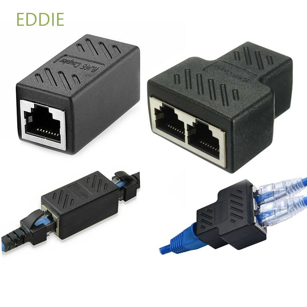 Eddie LAN conector de red adaptadores de Cable Ethernet RJ45 divisor de ...