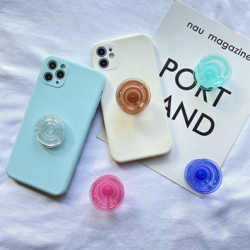 Soporte De Airbag Transparente ins Color Liso Pop Socket Griptok Para Teléfono | Shopee Chile