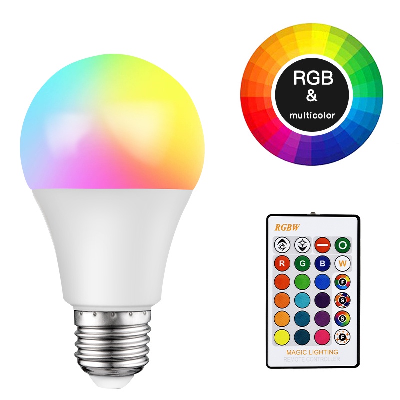 Bombilla LED RGB Inteligente Decorativa E27 220V 5W 10W 15W Luz Que ...