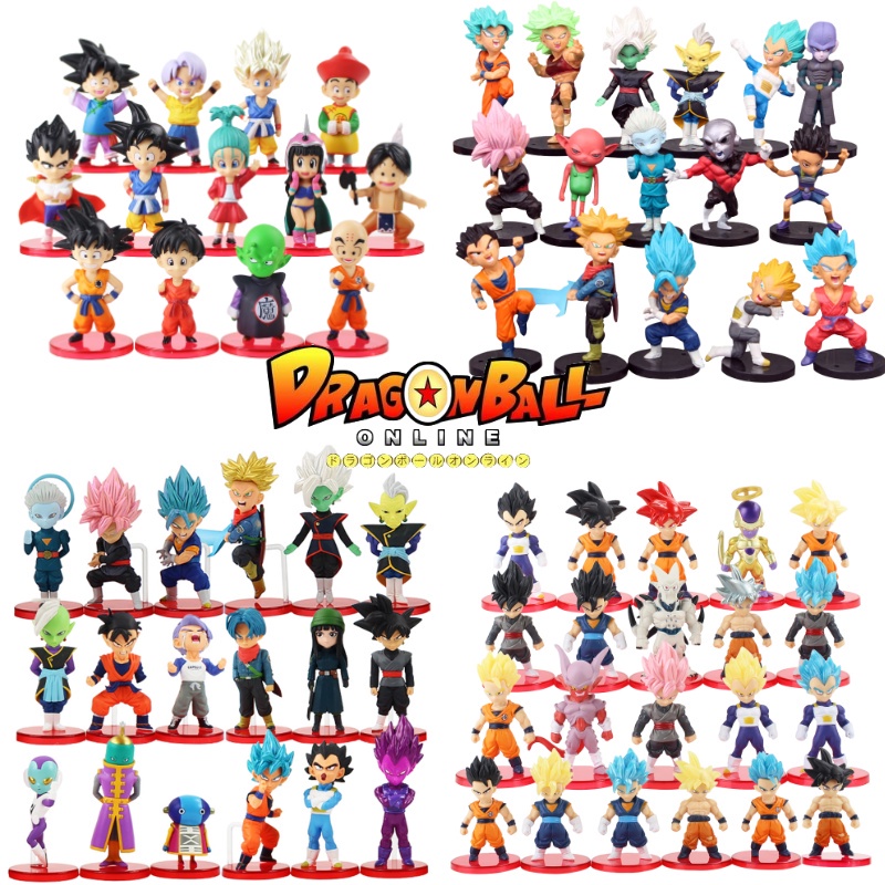 21 Unids/Set 6-8cm Dragon Ball Z DBZ Super Saiyan Son Goku Frieza ...