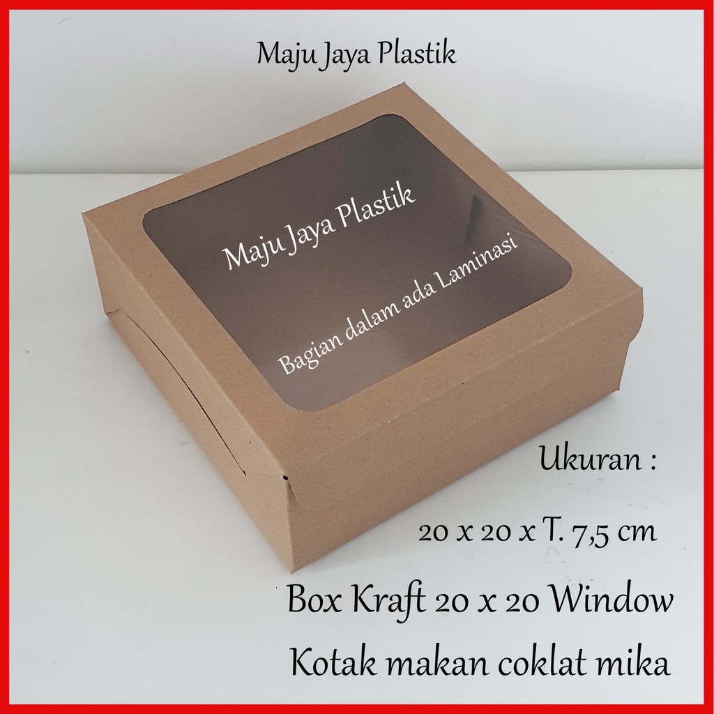 Mica caja laminada 20x20x7 22x22x10/ cestas fiambrera contenido 25pcs ...