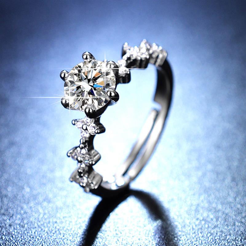 50 anillos de plata 925 originales para mujer, anillo de diamantes con ...