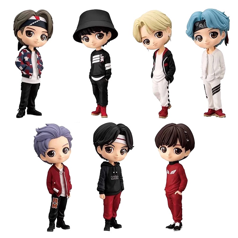 BTS Bangtan Boy Kpop Idol Q Posket Figuras TINY TAN DYNAMITE JUNGKOOK V JIMIN JIN JHOPE RM SUGA ...