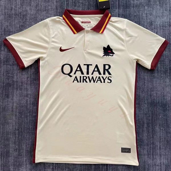 [Fans] Camiseta De Visitante Roma 20-21 De Alta Calidad De Manga Corta ...