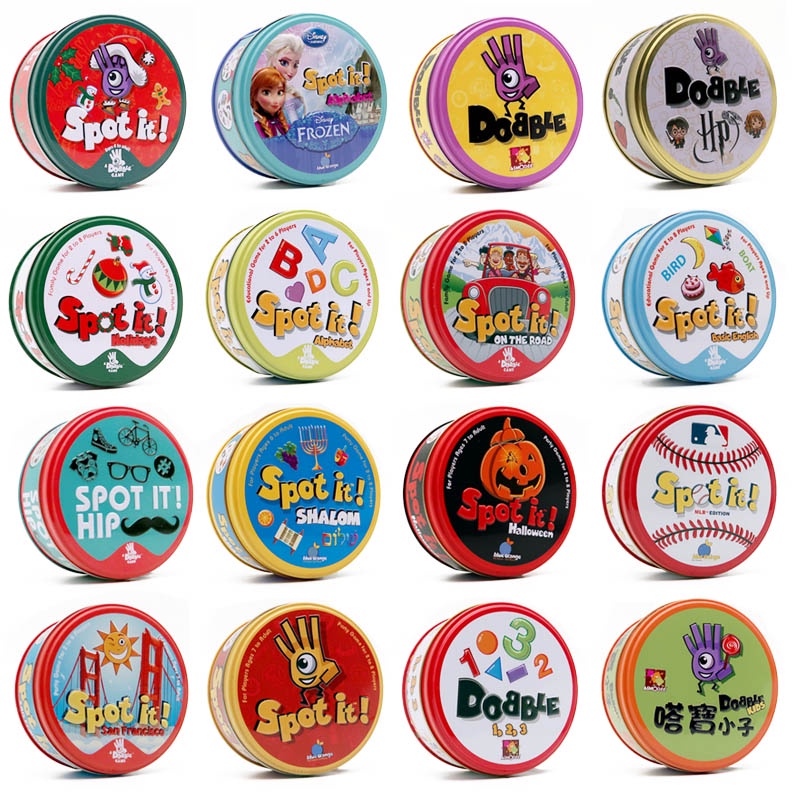 Dobble Juego De Cartas Spot It Potte Edad 6 Mesa 2 A 8 Jugadores Fiesta ...