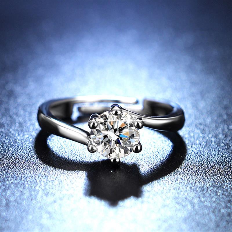 50 anillos de plata 925 originales para mujer, anillo de diamantes con ...