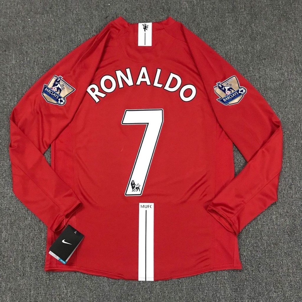 0708 Manchester United Home Camiseta De Manga Larga No 7 C Ronaldo