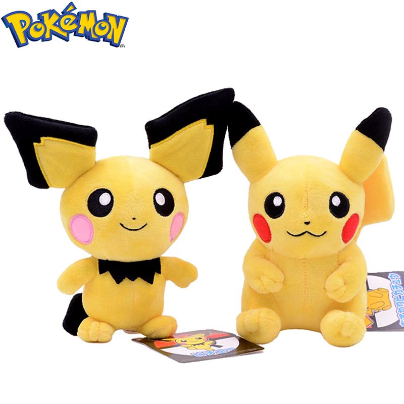 20CM Lindo Anime Pokemon Pikachu Peluche Muñecas Kawaii Pokémon Pichu ...