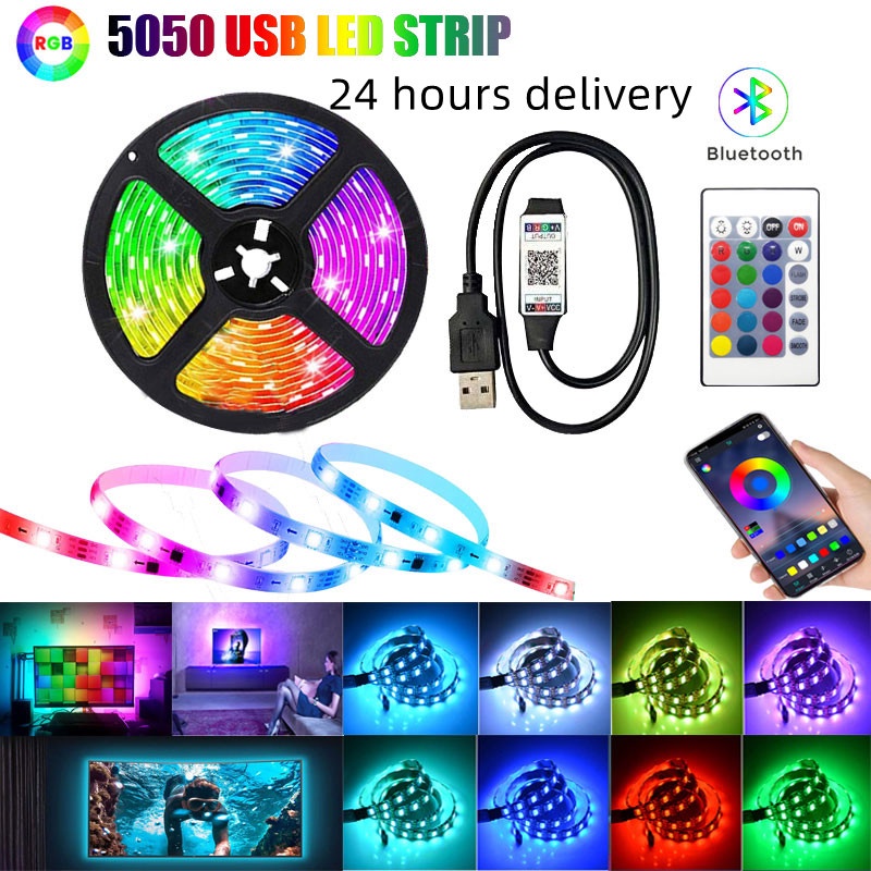 Tira LED bluetooth De 24 Teclas Tira De Luces LED USB Bluetooth WIFI ... Tira LED bluetooth De 24 Teclas Tira De Luces LED USB Bluetooth WIFI ...