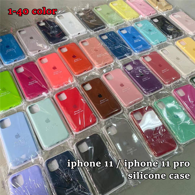 [full cover] 1-20 liquid silicone case is suitable for iPhone11 11pro ...