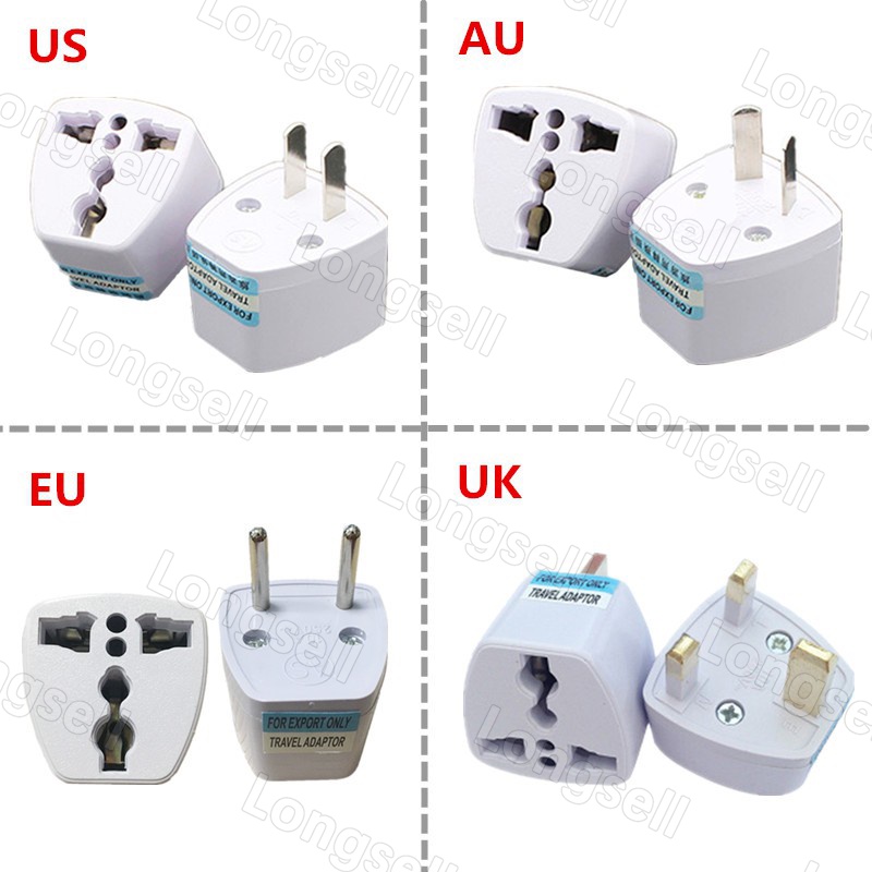 1pc Universal US UK AU To EU Plug Euro Europa Viaje Pared AC Cargador De Alimentación Adaptador ...