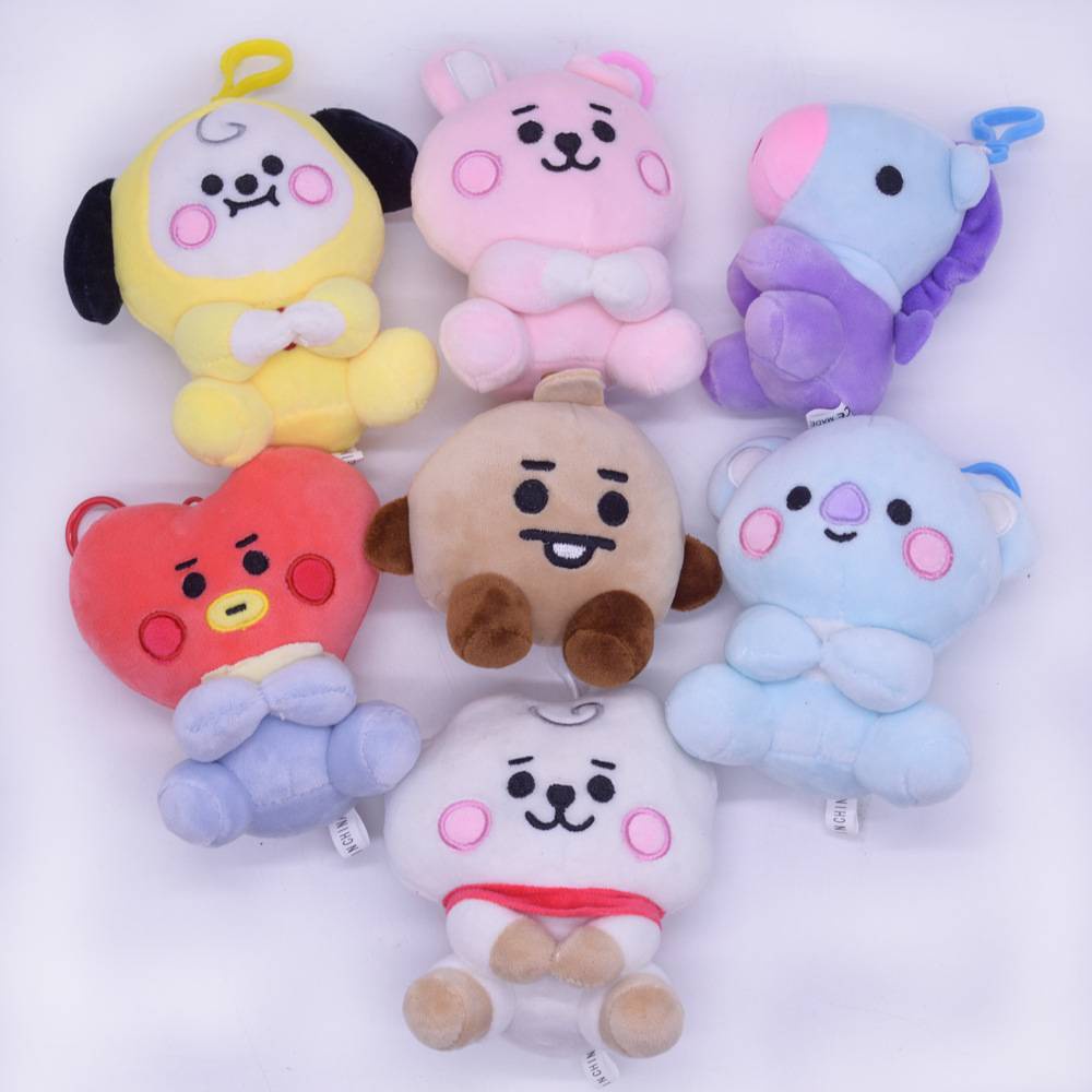 12 Cm De Dibujos Animados Corea bts Peluche chimmy cooky koya mang rj ...