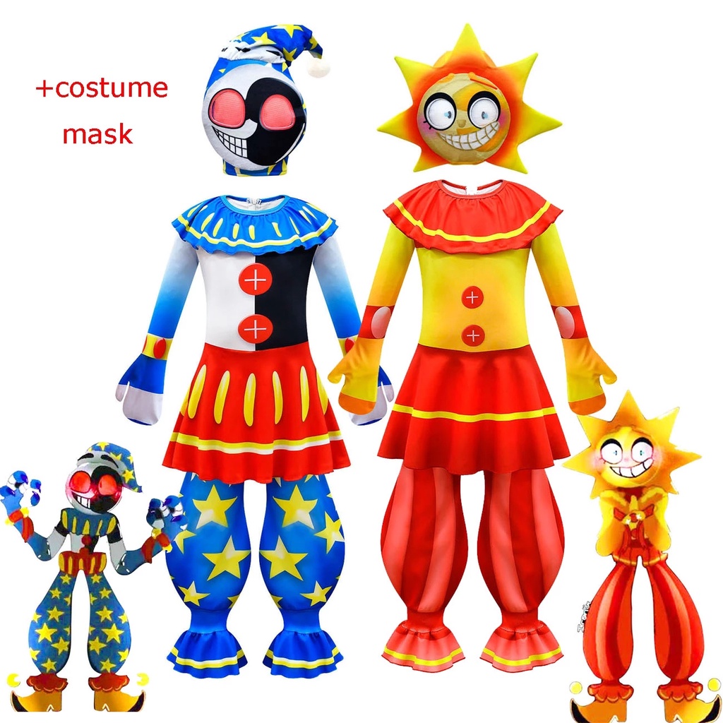 Disfraces De Halloween Anime Sundrop moondrop FNAF Cosplay Ropa Niños ...