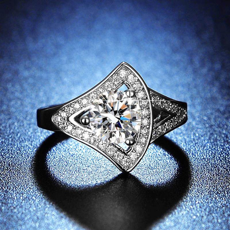50 anillos de plata 925 originales para mujer, anillo de diamantes con ...