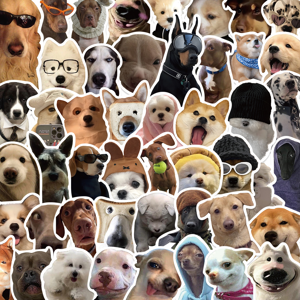 50PCS Lindo Cachorro Perro Animal De Dibujos Animados Divertido MEME ...