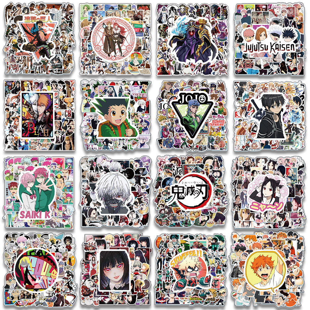 50PCS Anime Demon Slayer Jujutsu Kaisen BLUE LOCK Genshin Stickers De ...