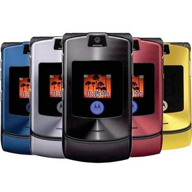 [Nuevo] Motorola V3 Teléfono Móvil Versión Mundial Flip GSM Quad Band ...