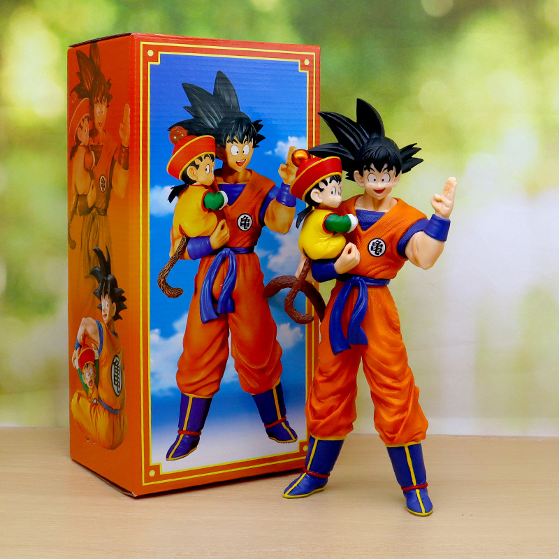 30cm Anime Dragon Ball Z Figura Son Goku Hug Gohan Kakarotto Padre E ...