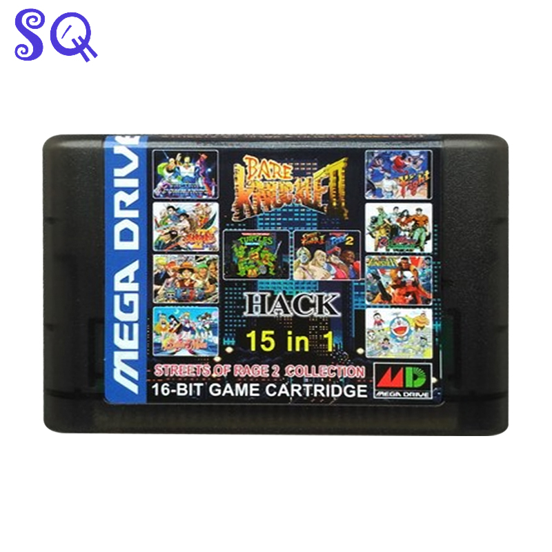 Tarjeta De Juego MD De 15 En 16 Bits Para Sega Mega Drive Street of Rage-Hack Collection Para ...