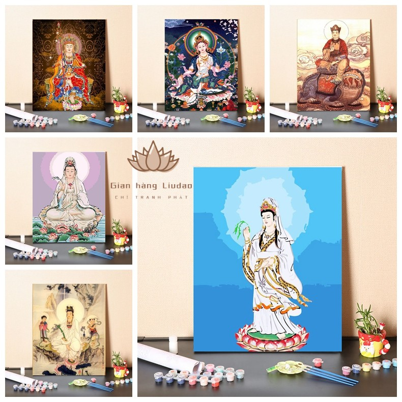 Gian Hàng Liudao / Estatua De Buda Pintura Digital Al Óleo Diy Pintura ...