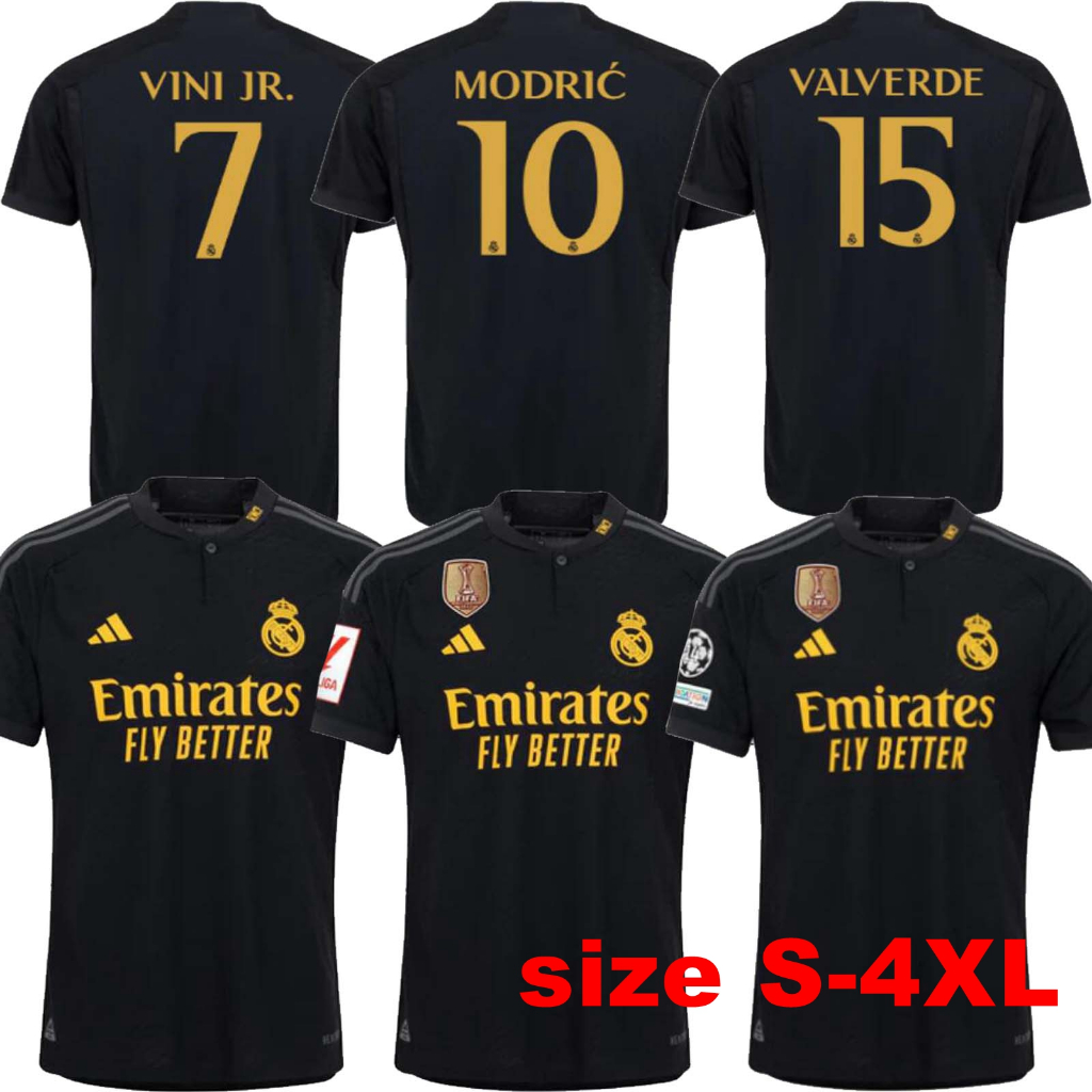 23 24 Real Madrid Tercera Polera De Fútbol | Shopee Chile