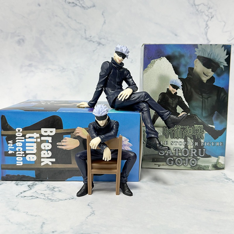 11-14cm Japón Jujutsu Kaisen Anime Figura Gojo Satoru Silla De Posición ...