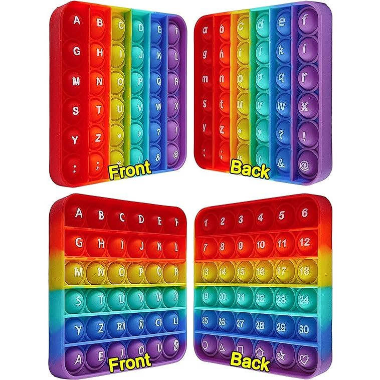 Alfabeto Pop It Aprendizaje Y Juguetes Educativos Push Bubble Números ...