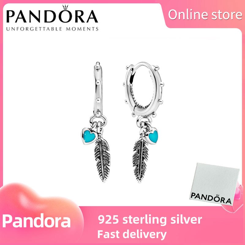 100% auténtica S925 plata esterlina PANDORA [297205EN168] pluma ...