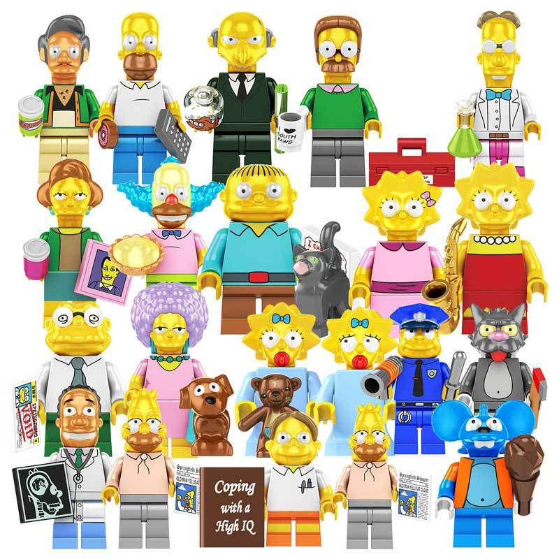 SP1015 SP1016 Los Simpsons Bloques De Construcción Flink Ralph Homer ...