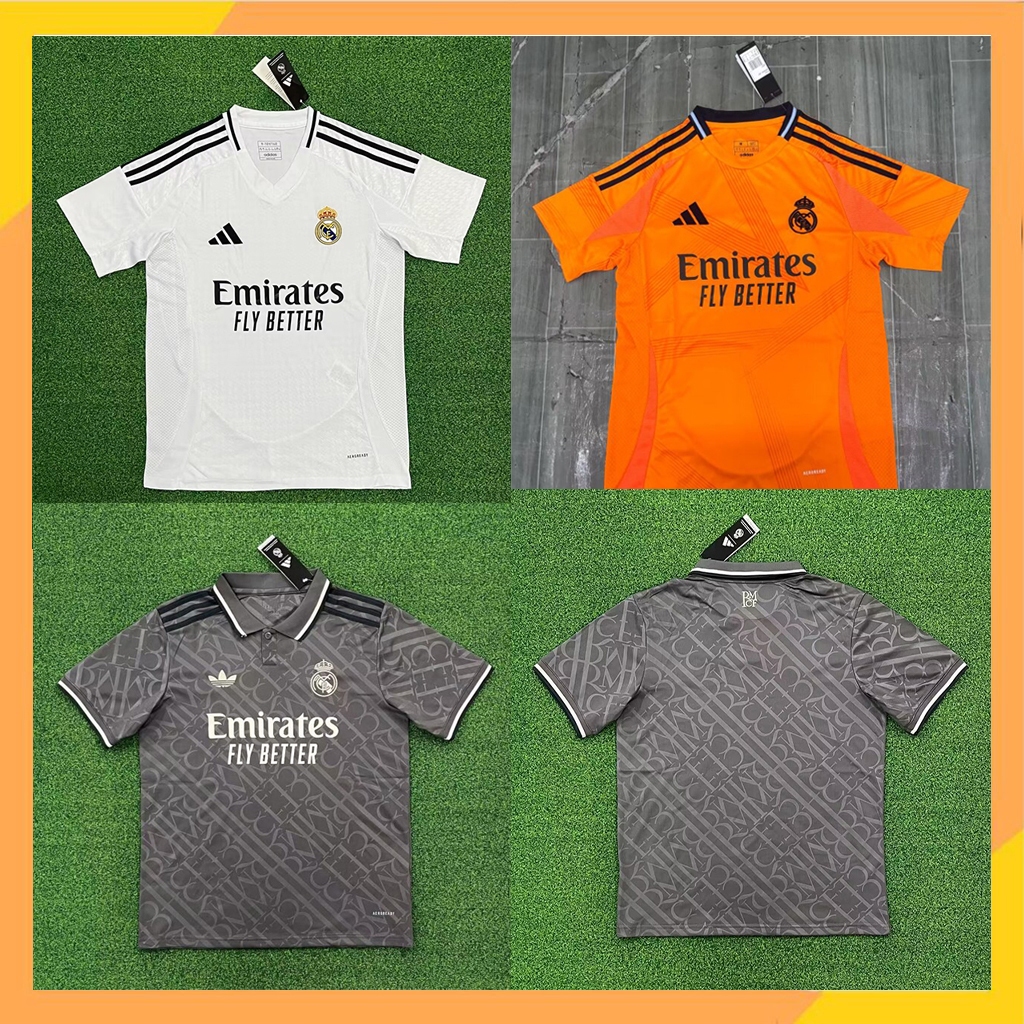 MADRID 2024 25 Polera De Fútbol De Local / Visita / Tercera | Shopee Chile